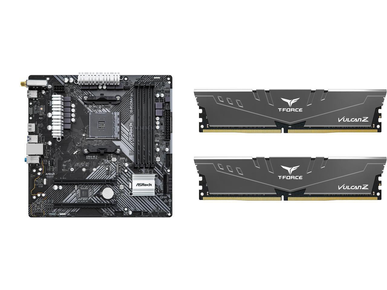 Motherboard Memory Combo - ASRock B450M/AC R2.0 Bundle with Team Group ...