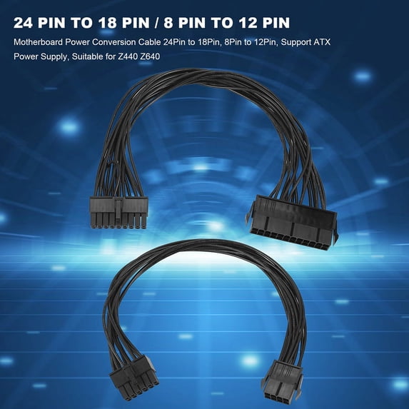 Motherboard Power Conversion Cable 24Pin to 18Pin, 8Pin 12Pin, Support ...