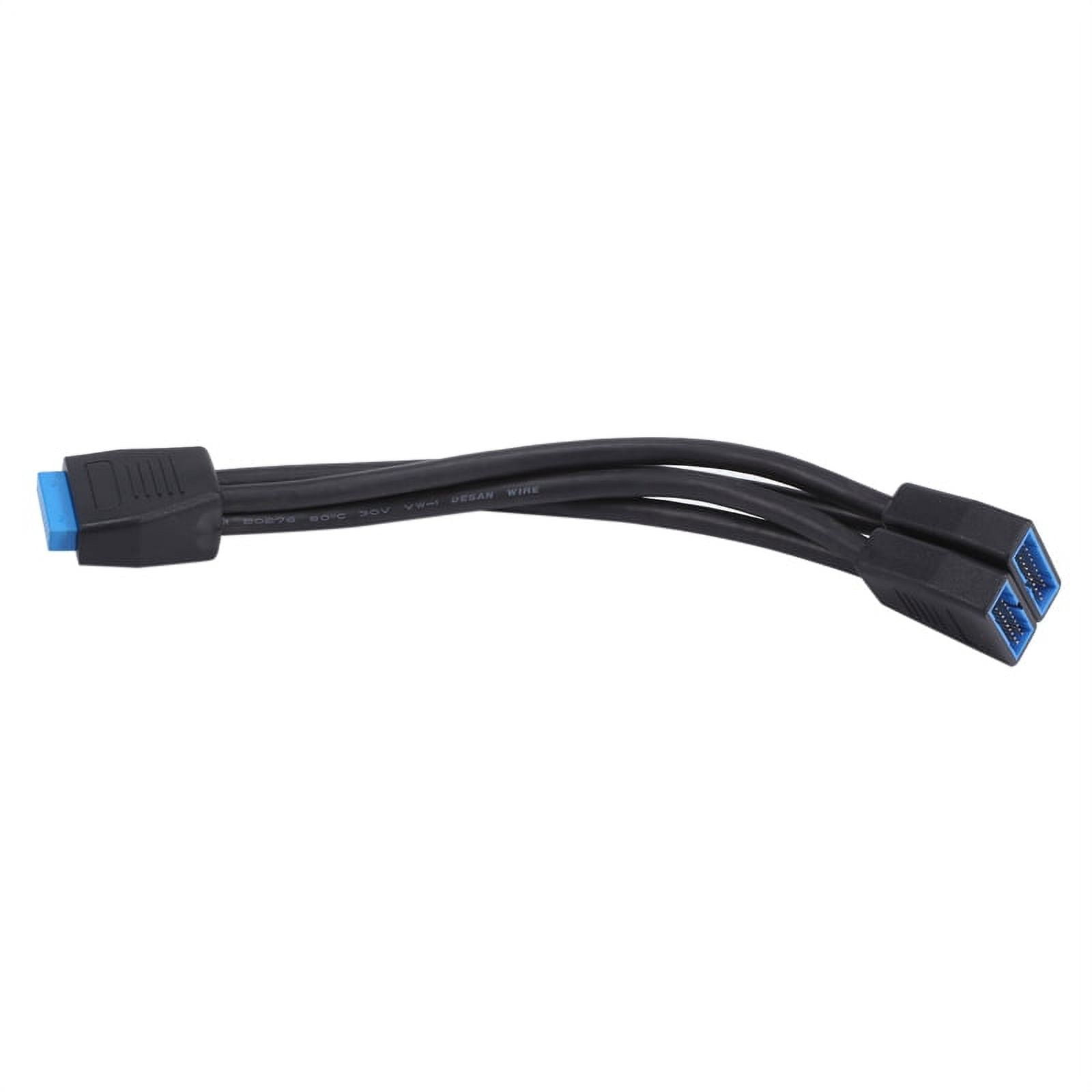 Motherboard USB 3.0 19Pin/20Pin Header 1 to 2 Extension Splitter Cable ...