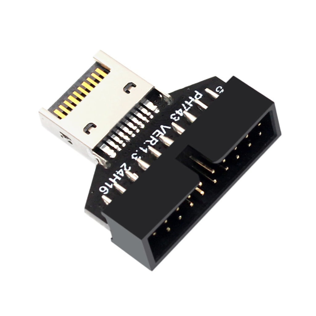 Motherboard USB C Adapter, USB Front Panel USB 3.2 TypeE to 20Pin ...