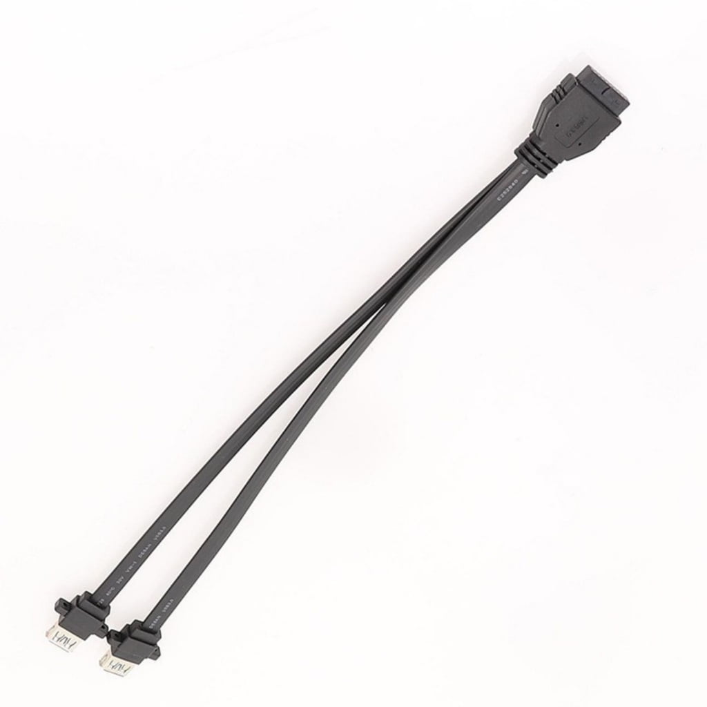 Motherboards 19Pin to USB Adapter USB Faceplate Cable for Front Panel ...