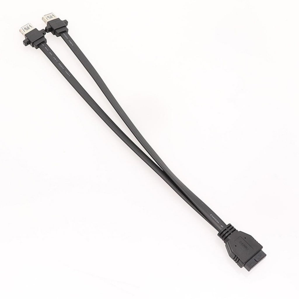 Motherboards 19Pin to USB Adapter USB Faceplate Cable for Front Panel ...