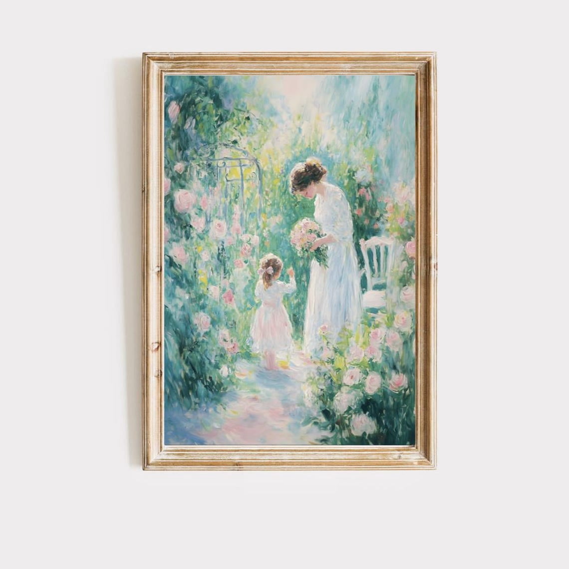 Motherhood Cottagecore Nursery Print, Mother And Baby Art Print ...