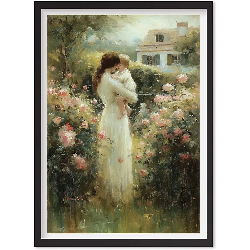 Motherhood Cottagecore Nursery Print, Mother And Baby, Vintage Nursery ...