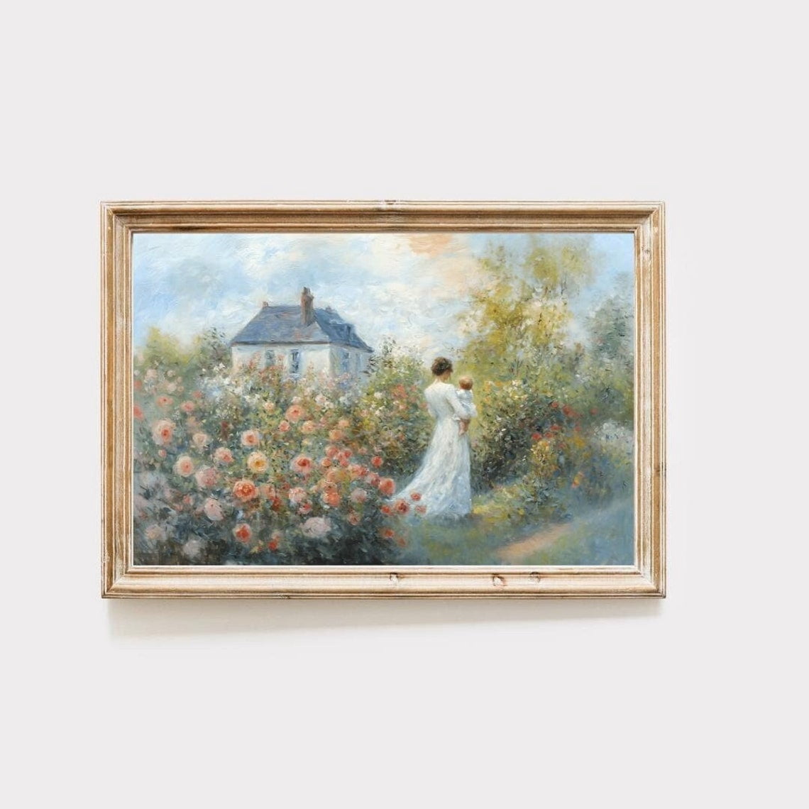 Motherhood Cottagecore Nursery Print, Mother And Baby, Vintage Nursery ...