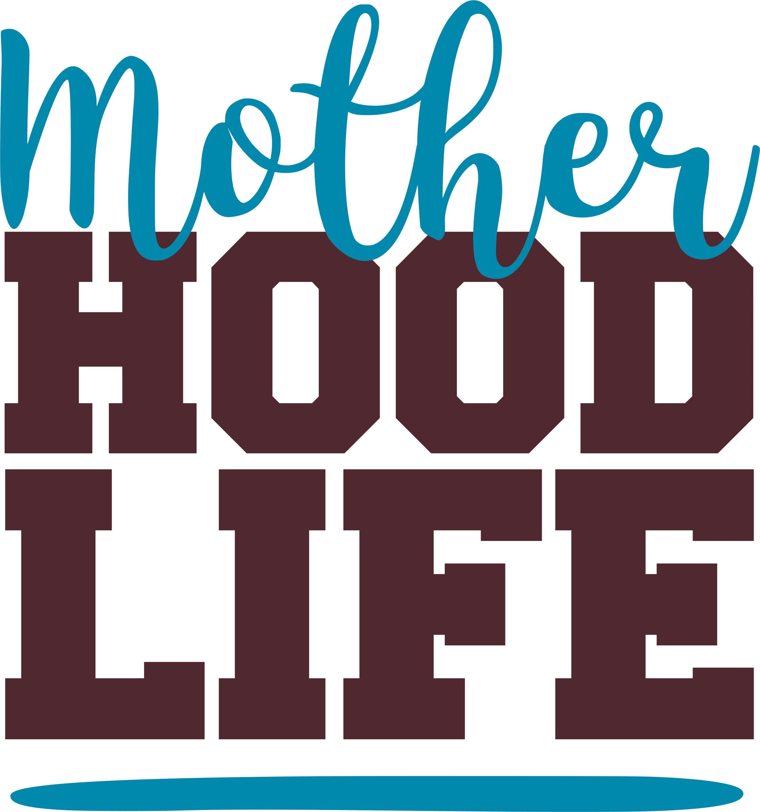 Motherhood Life Mother Mom Mama Customized Wall Decal - Custom Vinyl ...