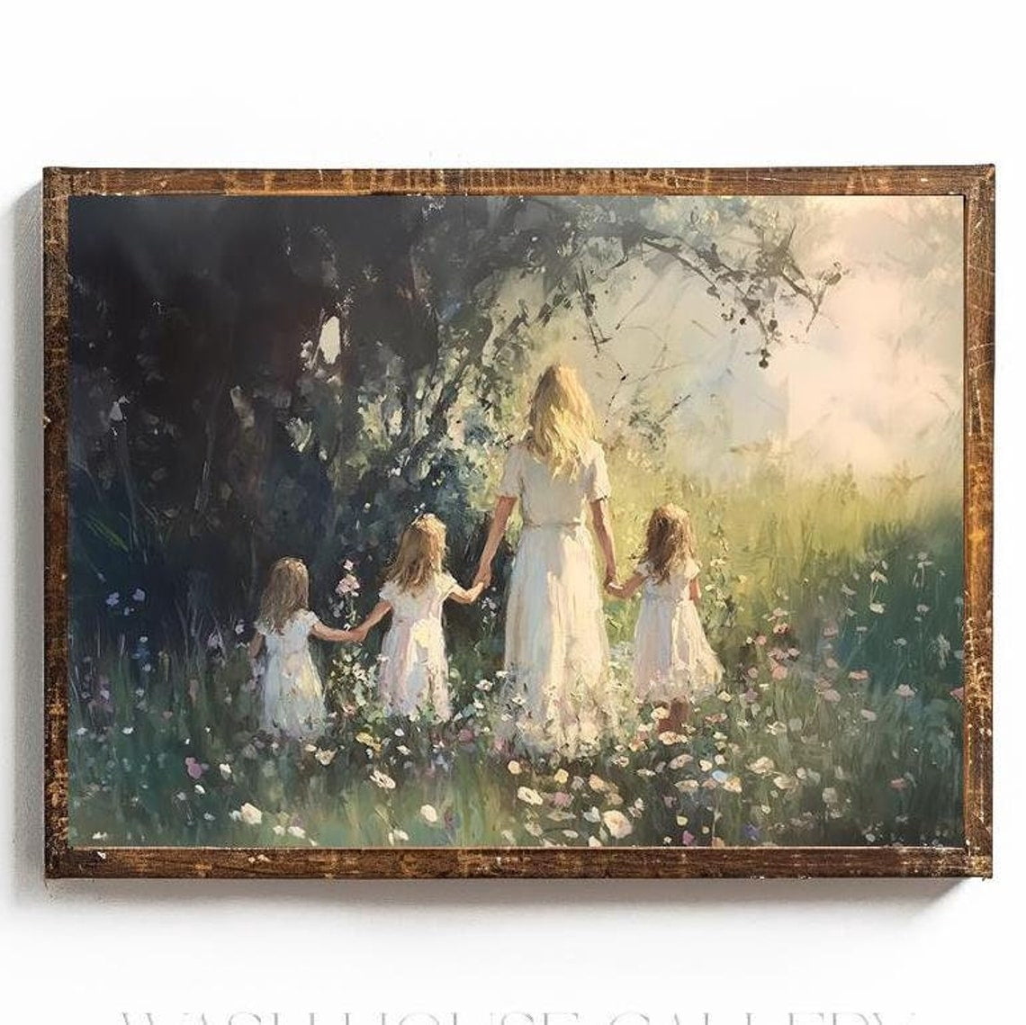 Motherhood Poster Cottagecore Mom Of Girls Girl Mom Mothers Day Wall ...