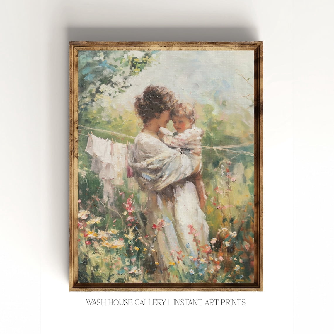 Motherhood Poster Cottagecore Mother And Child Vintage Motherhood Art ...