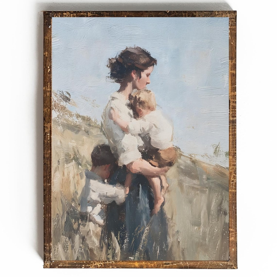 Motherhood Poster Cottagecore Mother And Children Vintage Motherhood ...