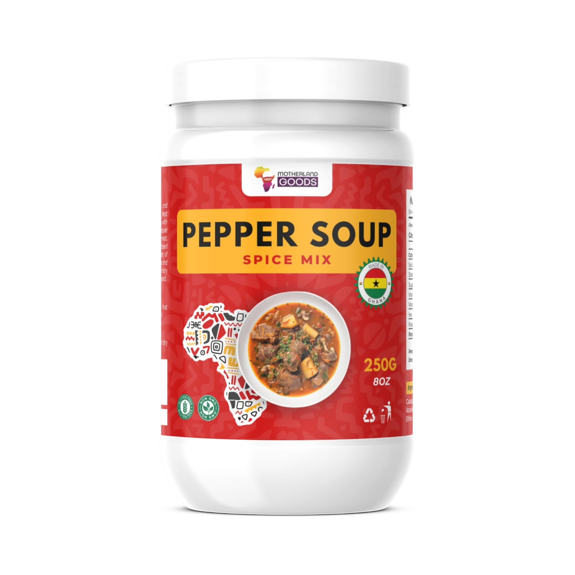 Motherland Goods Pepper Soup OKA4 Spice Mix - Authentic West African ...