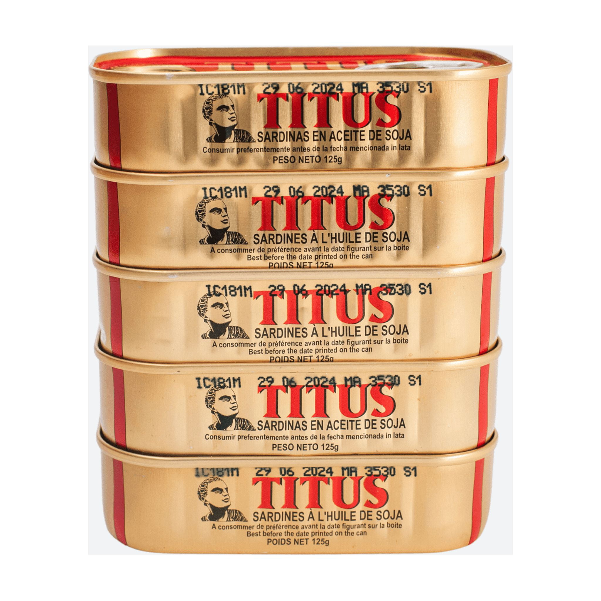 Motherland Groceries Titus Sardines in Soybean Oil - Pack of 5 ...