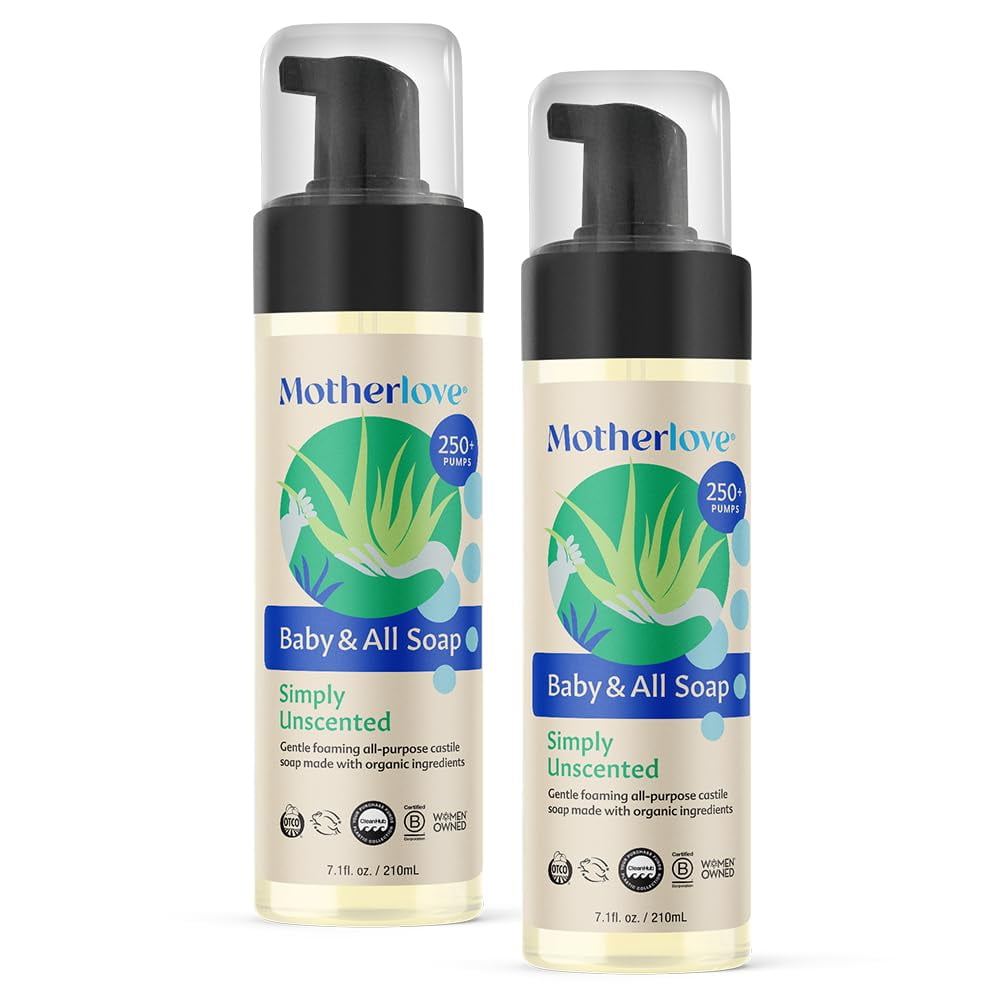 Motherlove Baby & All Soap (2 pack, 7.1 oz) Gentle Foaming All-Purpose ...