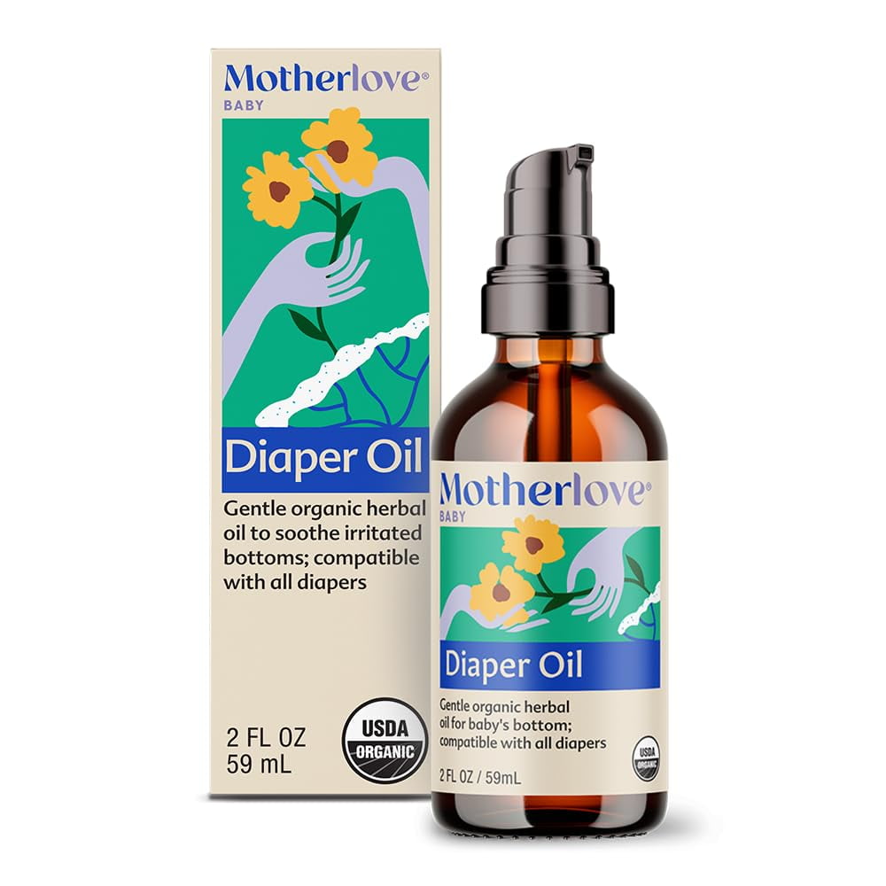 Motherlove, Diaper Oil, 2 oz, Vegan Soothing Herbal - Walmart.com