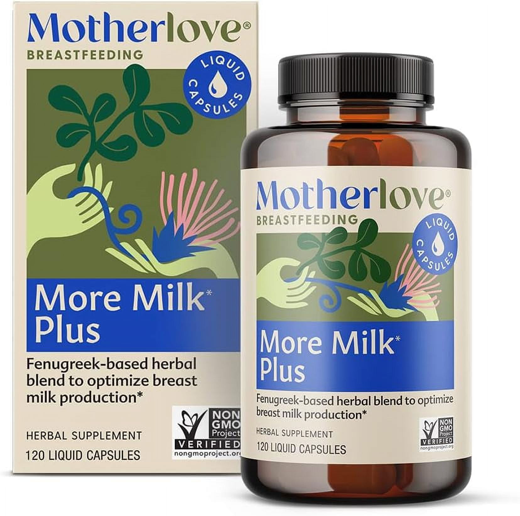 Motherlove More Milk Plus, Organic Breastfeeding Support Capsules ...