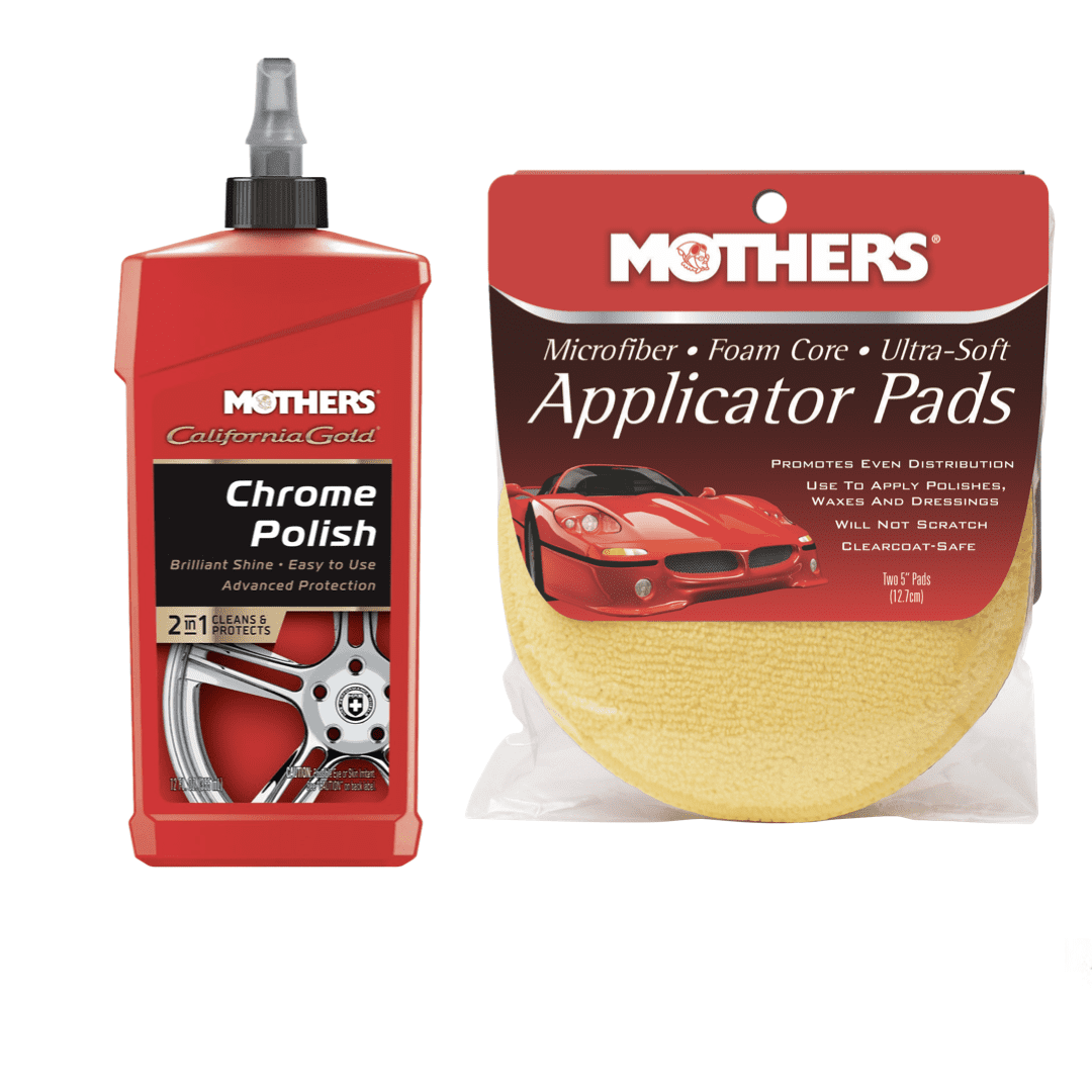 Mothers 05212/156500 California Gold Chrome Polish 12 oz. and Mothers ...