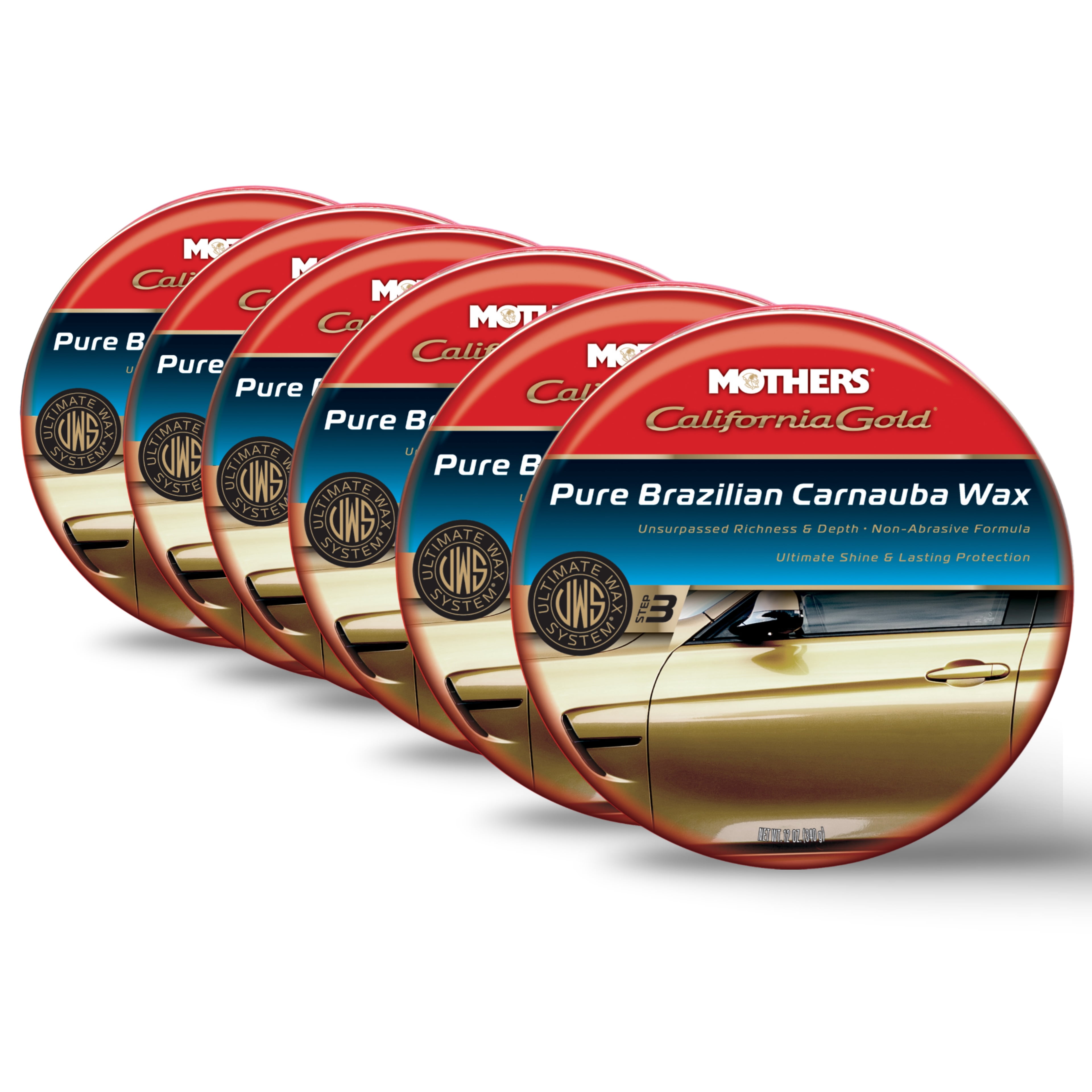 Mothers 05550-6 California Gold Pure Brazilian Carnauba Wax Paste ...