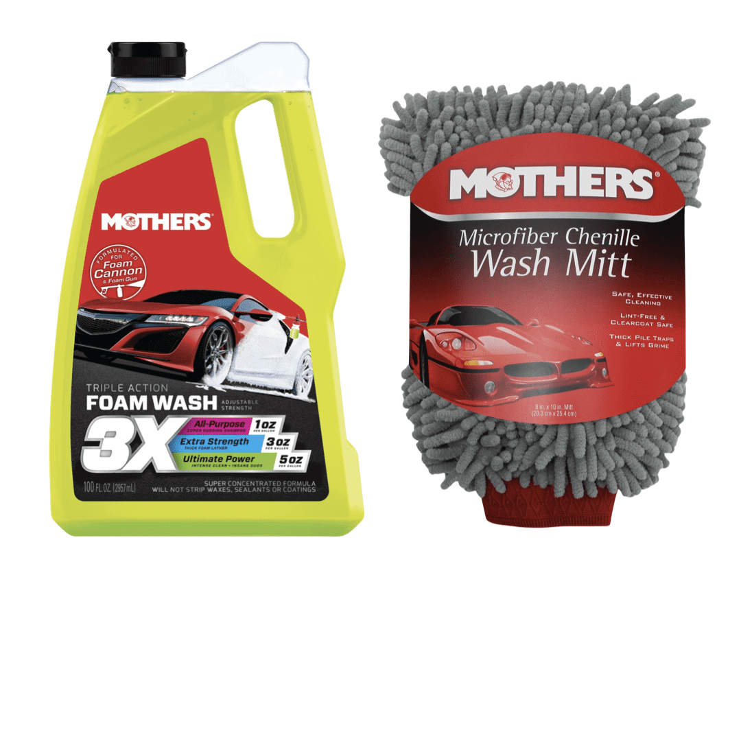 Mothers 05610/156400 Triple Action Foam Wash 100 oz. and Mothers ...