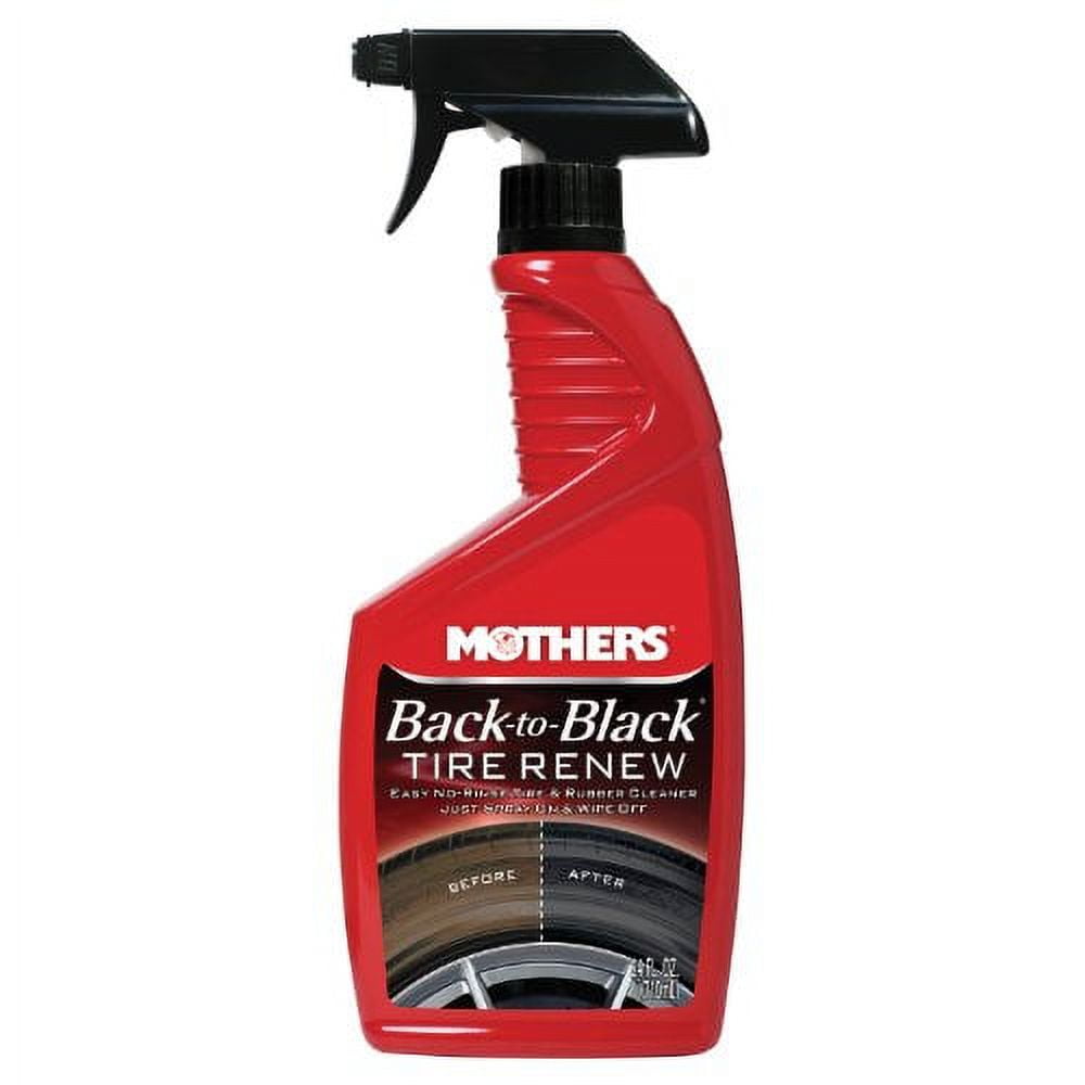 Mothers Back-to-Black Wheel Detailing Liquid Spray, Tire Renew Cleaner ...