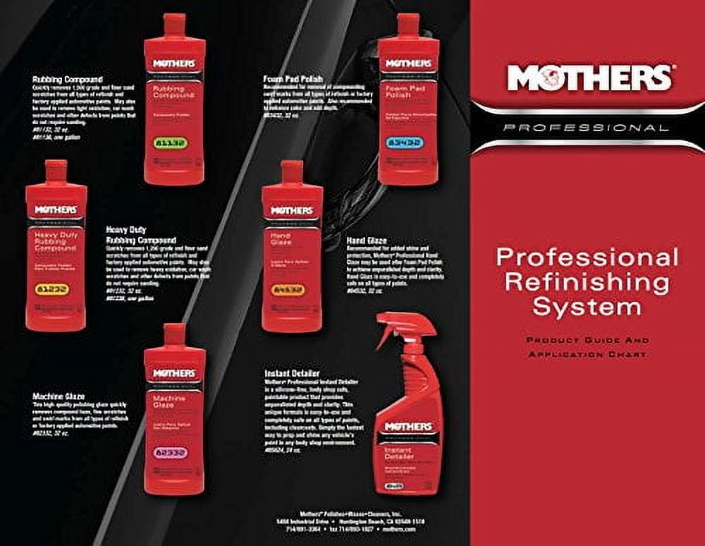 Mothers 81132 Professional Rubbing Compound - 32 oz. - Walmart.com