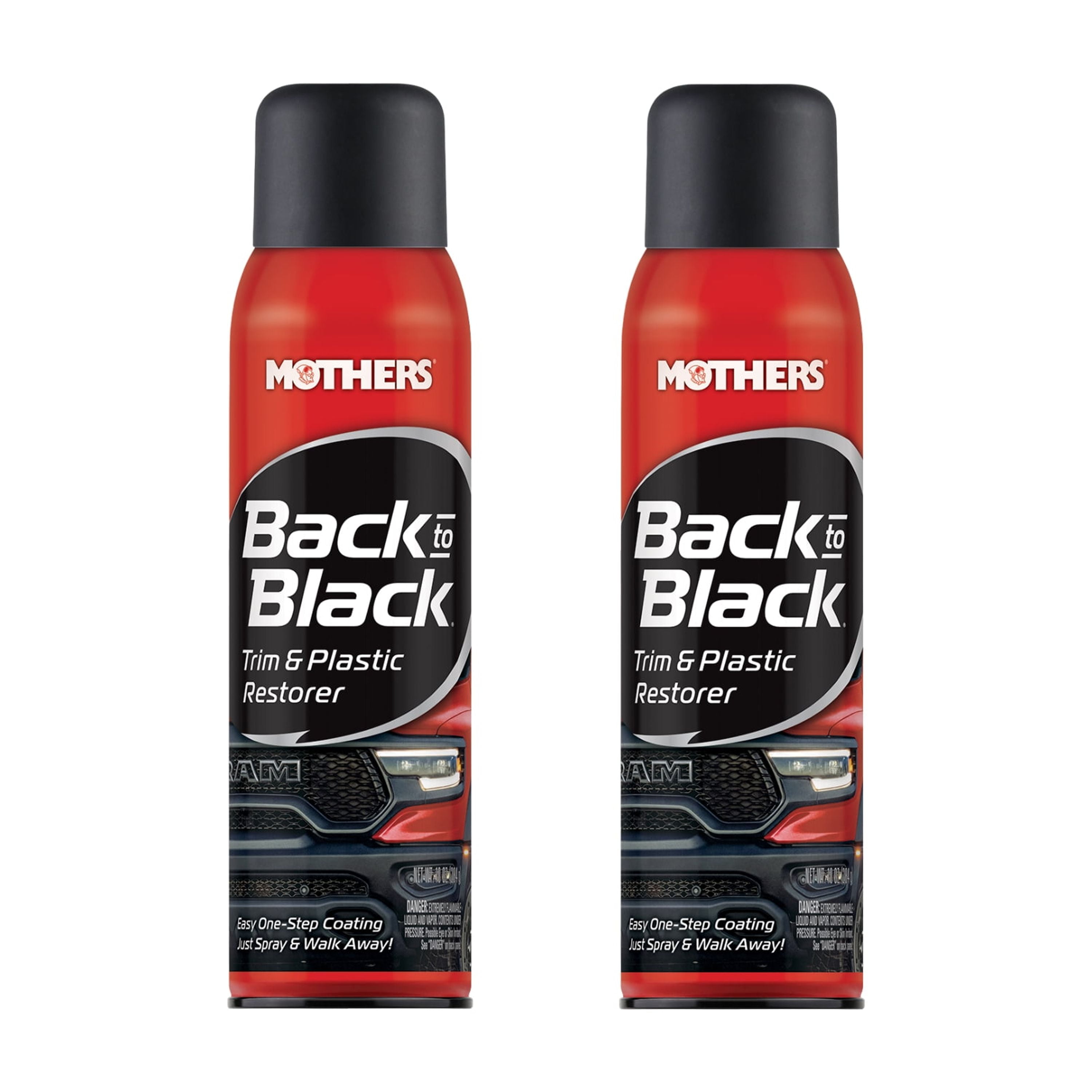 Mothers Back-to-Black Liquid Trim Plastic Restorer 10 oz 2 Pack for ...