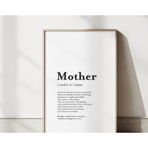 Mothers Day Art Mothers Day Gift Prints Wall Art Mothers Day Poster ...