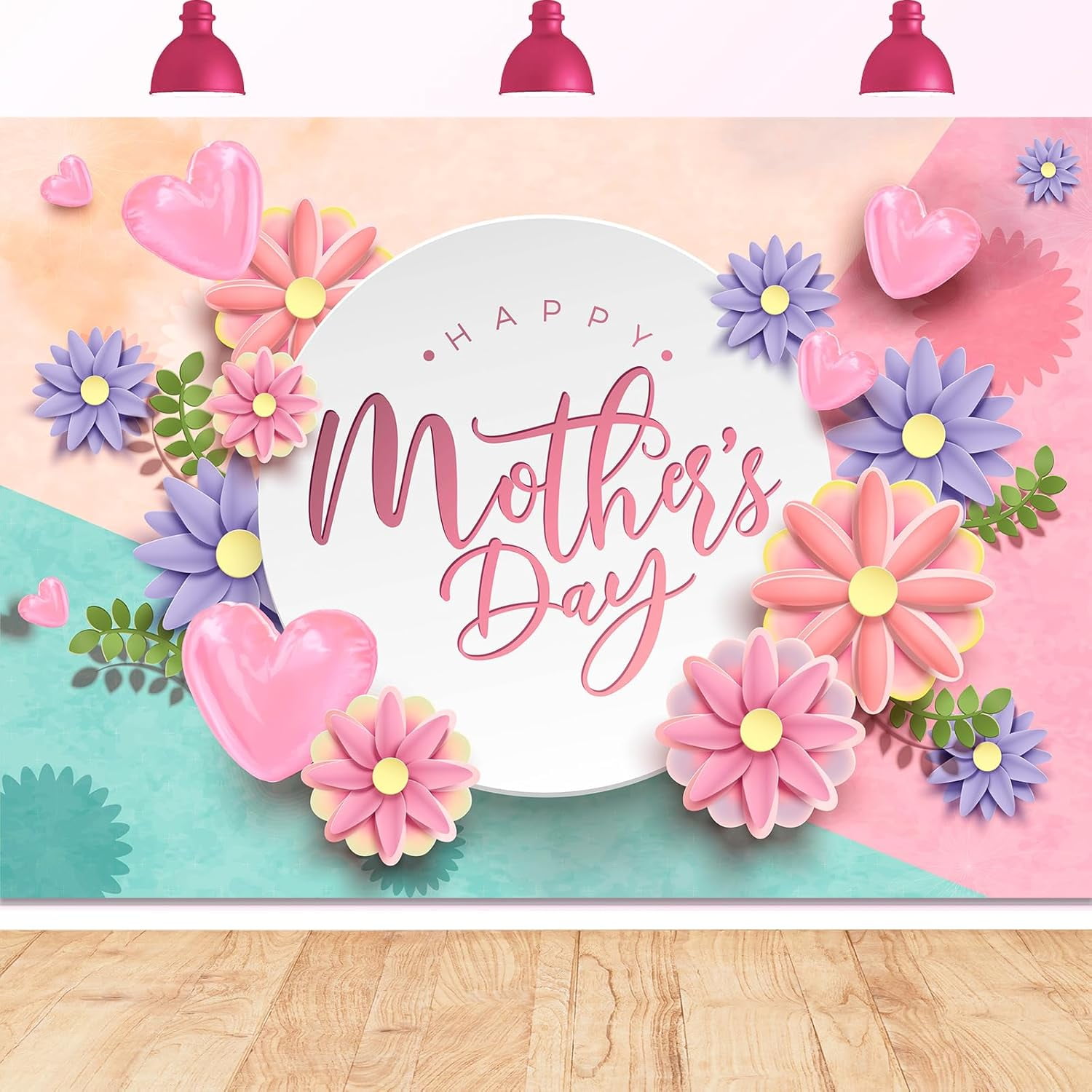 Mothers Day Backdrop,Happy Mother's Day Backdrop Mothers Day Banner ...