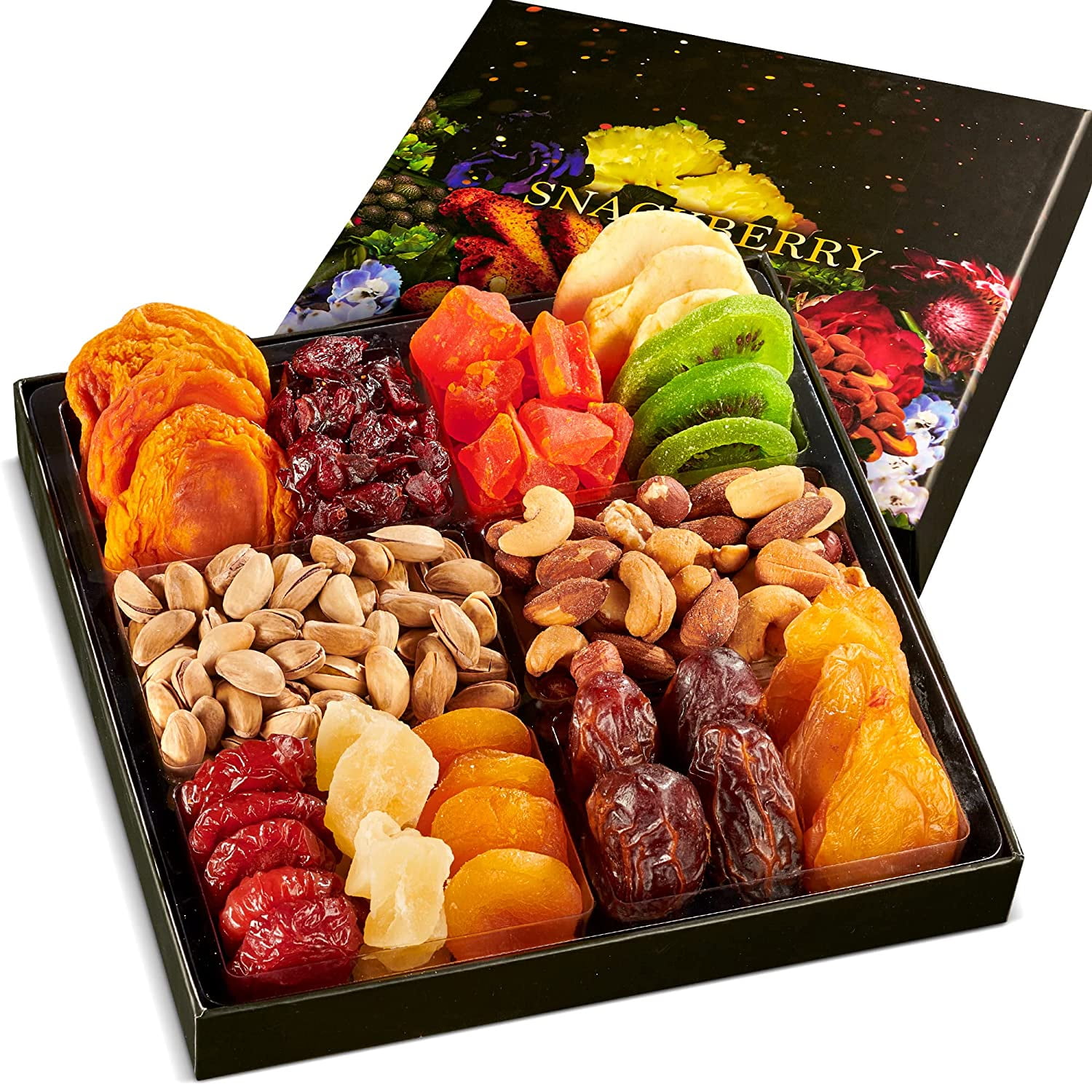 Mothers Day Dried Fruit & Nuts Gift Basket Arrangement Platter, Gourmet ...