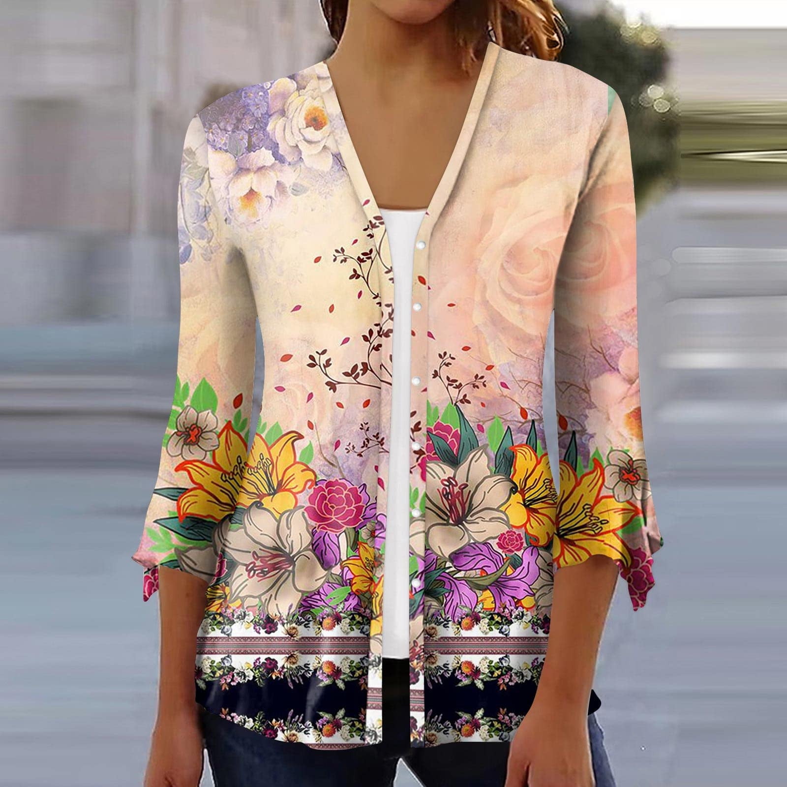 Mothers Day Gifts AXXD Swim Cover Ups For Women Kimono Cover up Floral ...