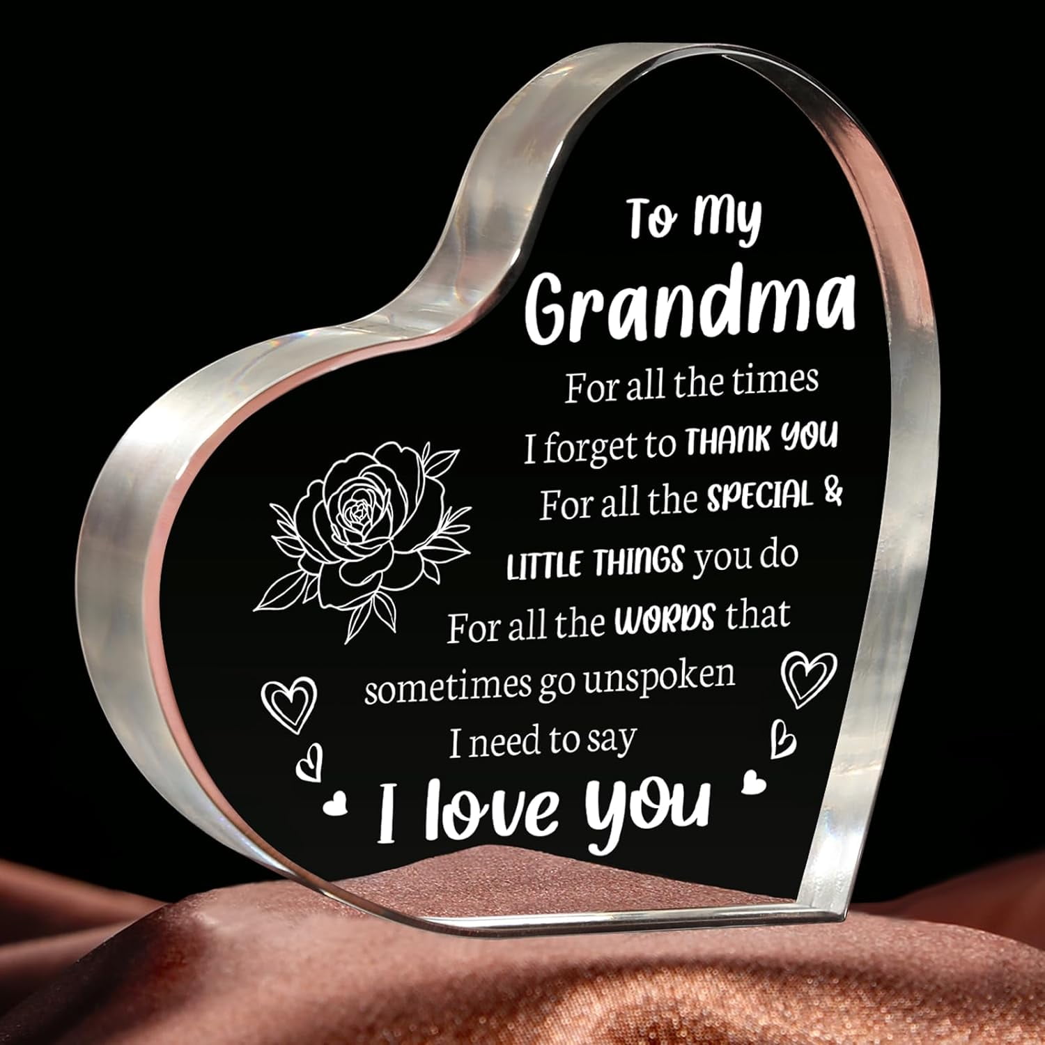 Mothers Day Gifts for Grandma Grandma Mothers Day Gift - Heart Shaped ...