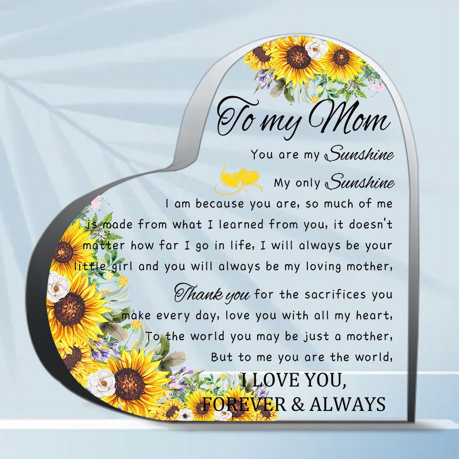 Mothers Day Mom Gifts From Daughter Son 5 9 X 5 9 Inch Delicate Acrylic ...