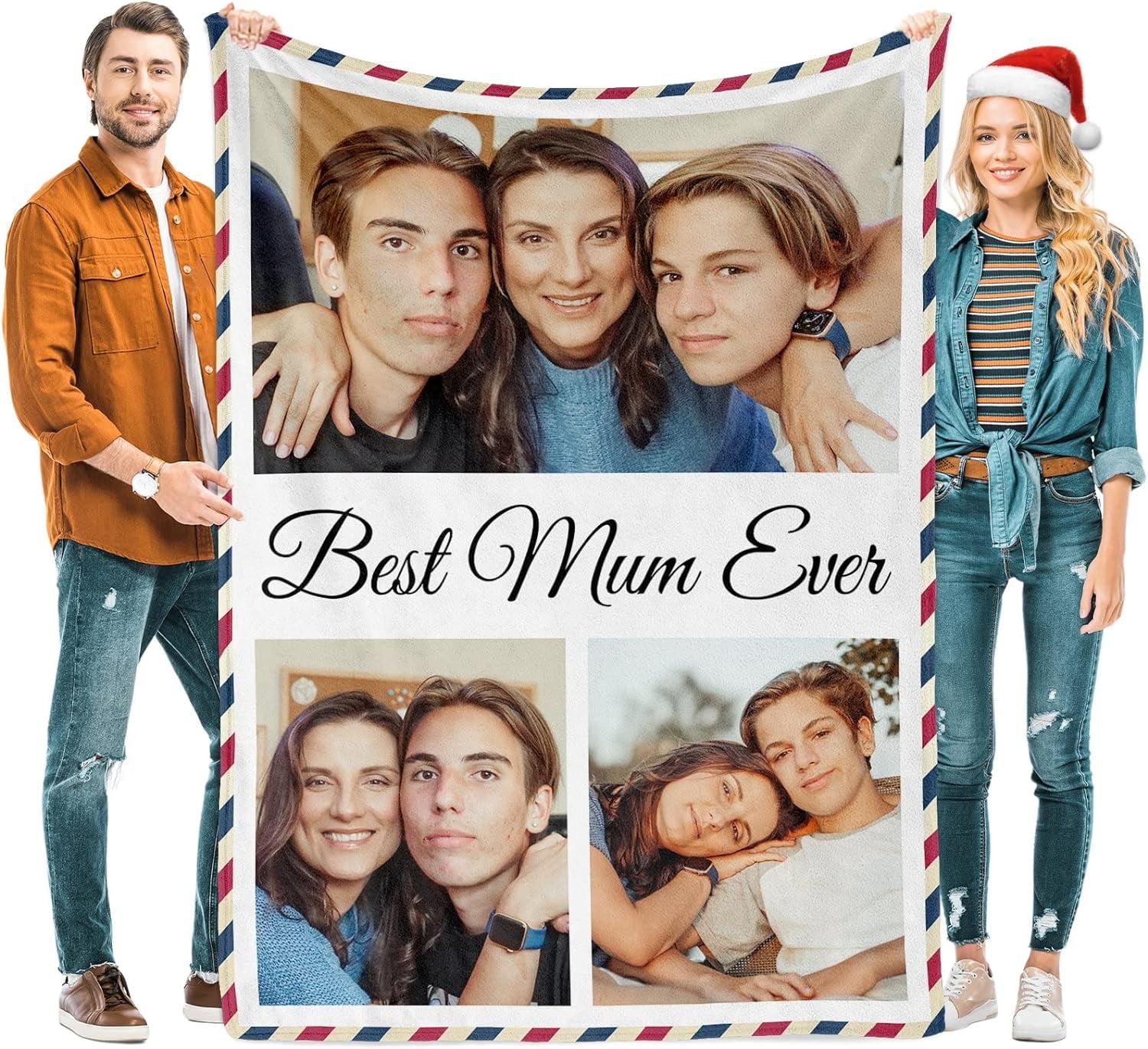 Mothers Day Personalised Gifts from Daughter Custom Blankets with ...