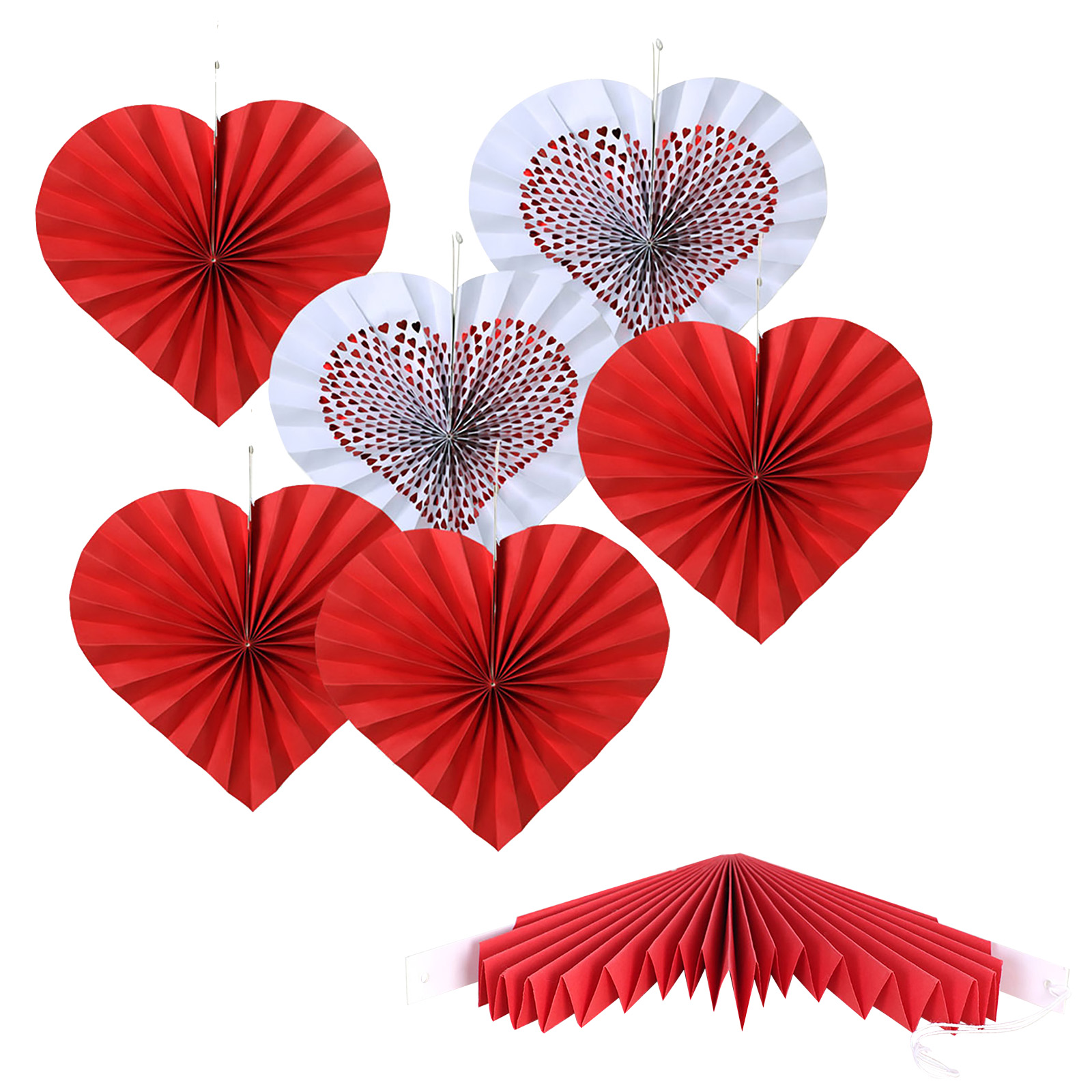 Mothers Day Valentine'S Day Scene Layout Props Red Love Shaped Paper ...