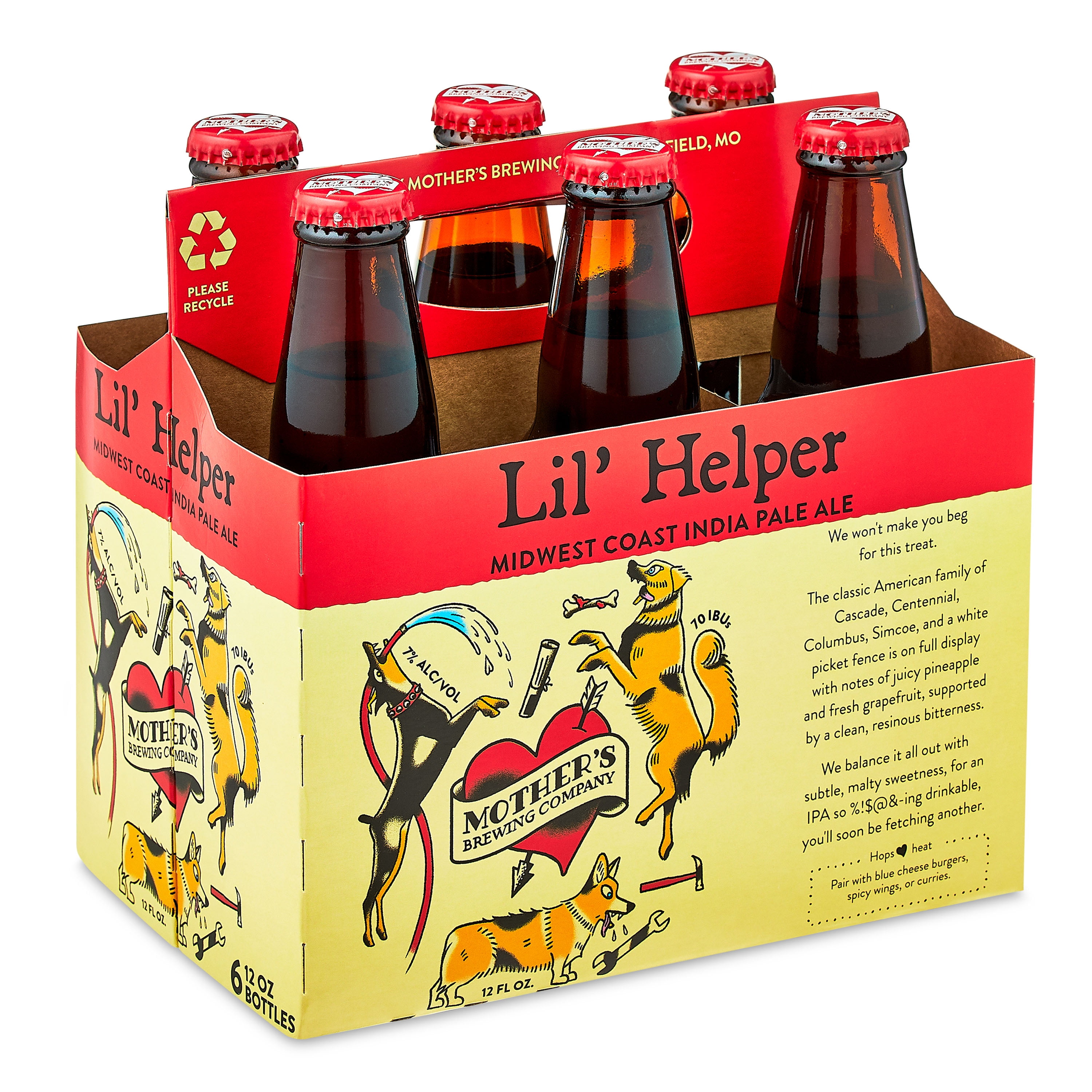 Mothers Lil Helper, 6 Pack, 12 fl oz Bottle - Walmart.com