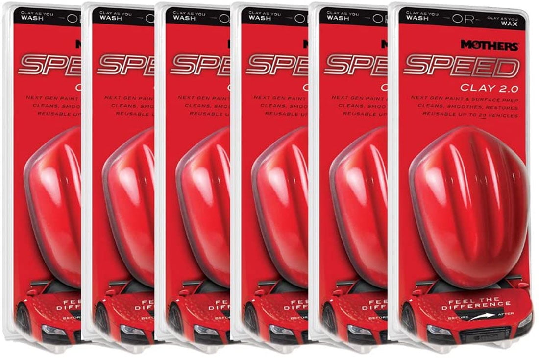 Mothers Speed Clay 2.0 Paint & Surface Prep Tool (Pack of 6) - Walmart.com