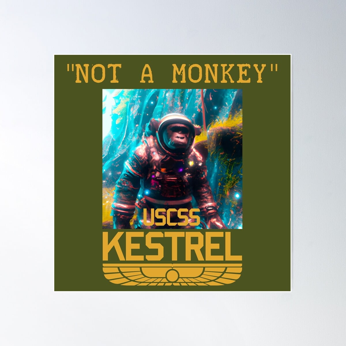 Mothership Uplifted Teamster Poster Wall Art, Modern Wall Decor For ...