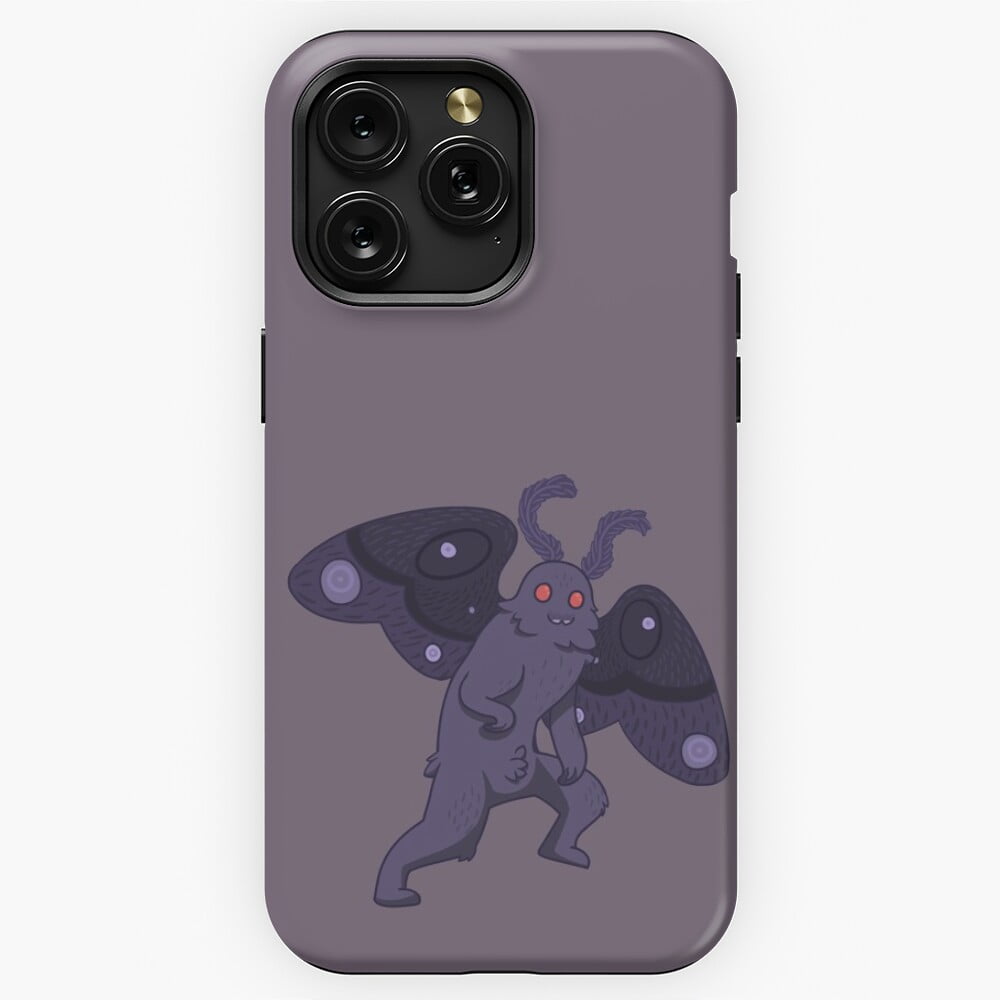 Mothman Bold Cryptid Creature Artwork iPhone Case 17 through 11 Pro Max ...