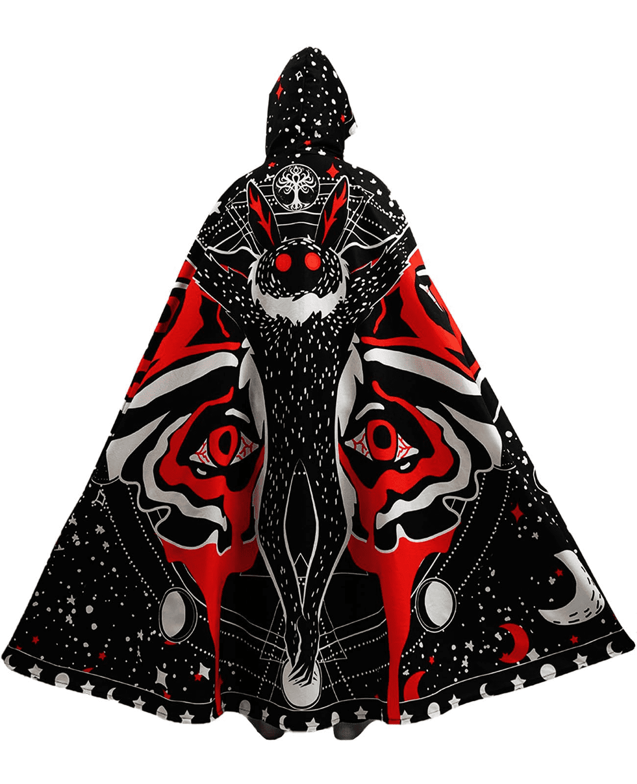 Mothman Cape Hooded Cosplay Cloak Costume Halloween Costume for Men and ...