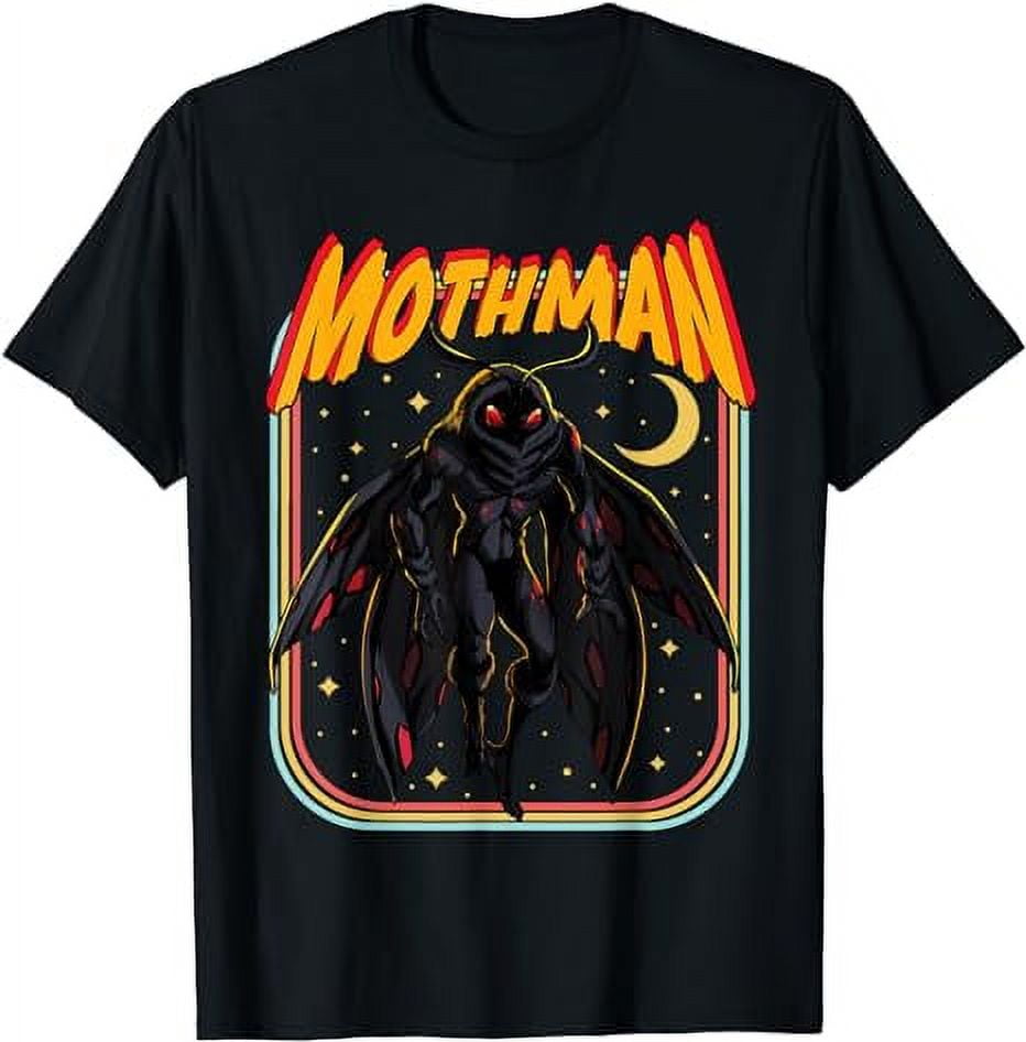 Mothman Comicbook Retro Style Cryptid Lore Cryptozoology T-Shirt ...