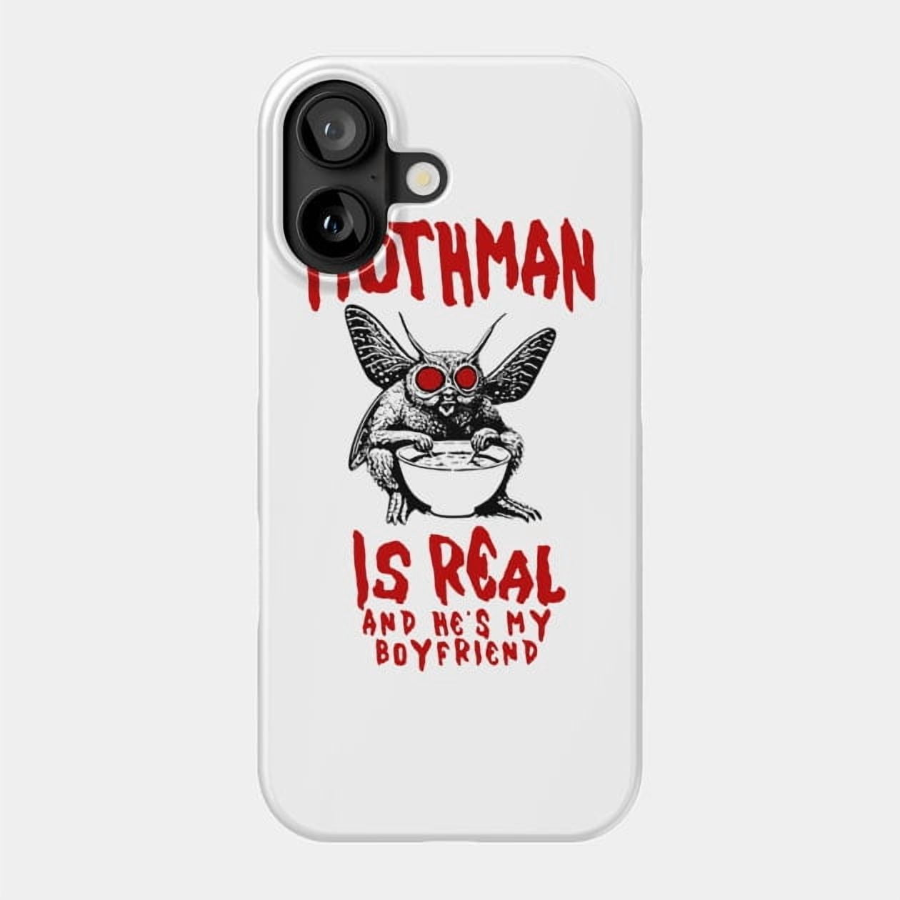 Mothman Creepy Cryptid Retro Horror Meme Graphic Tough Case for iPhone ...