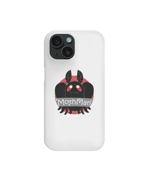 Mothman Cryptid Legend Spooky Phone Case for iPhone 16 15 14 13 12 11 ...
