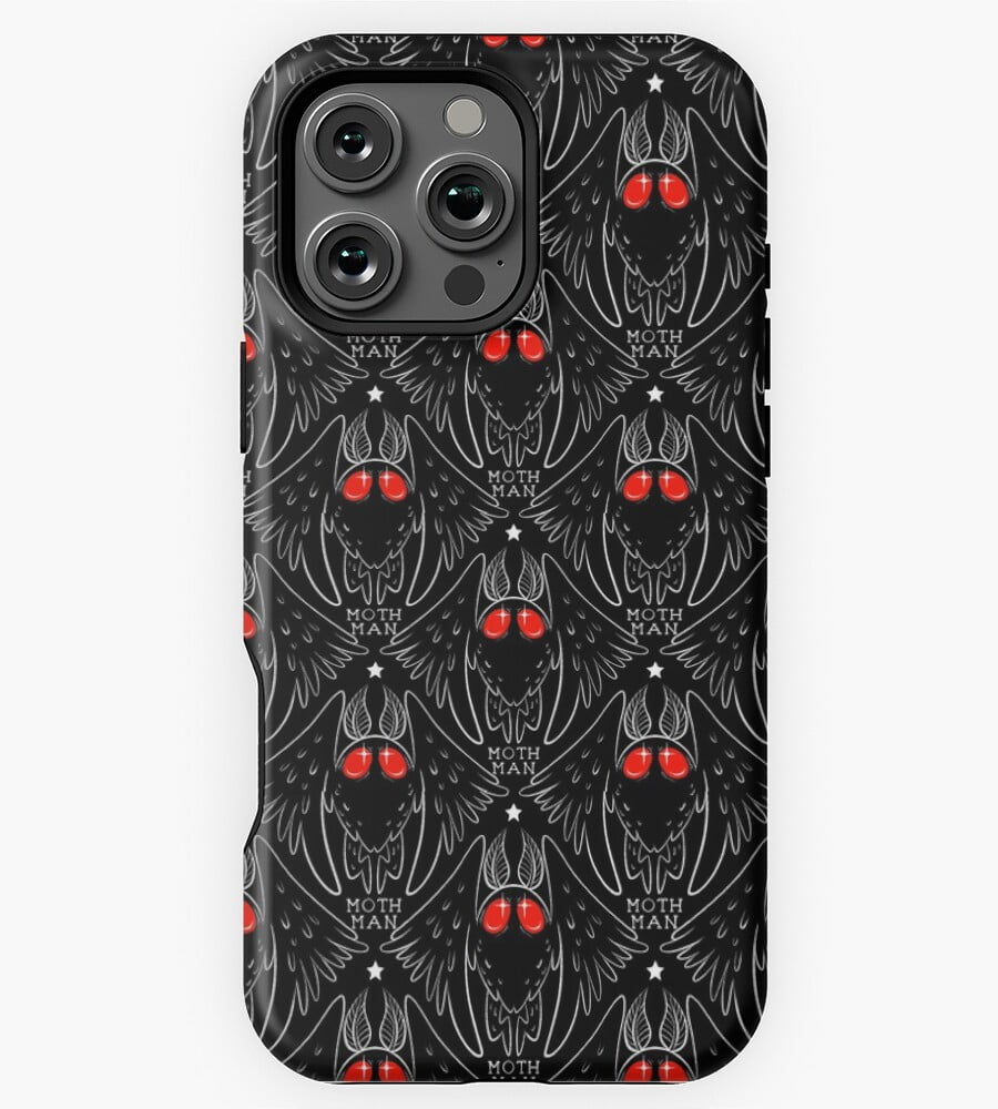 Mothman Cryptid Monster Art GA2447 Phone Case for iPhone 11 to 17 Pro ...