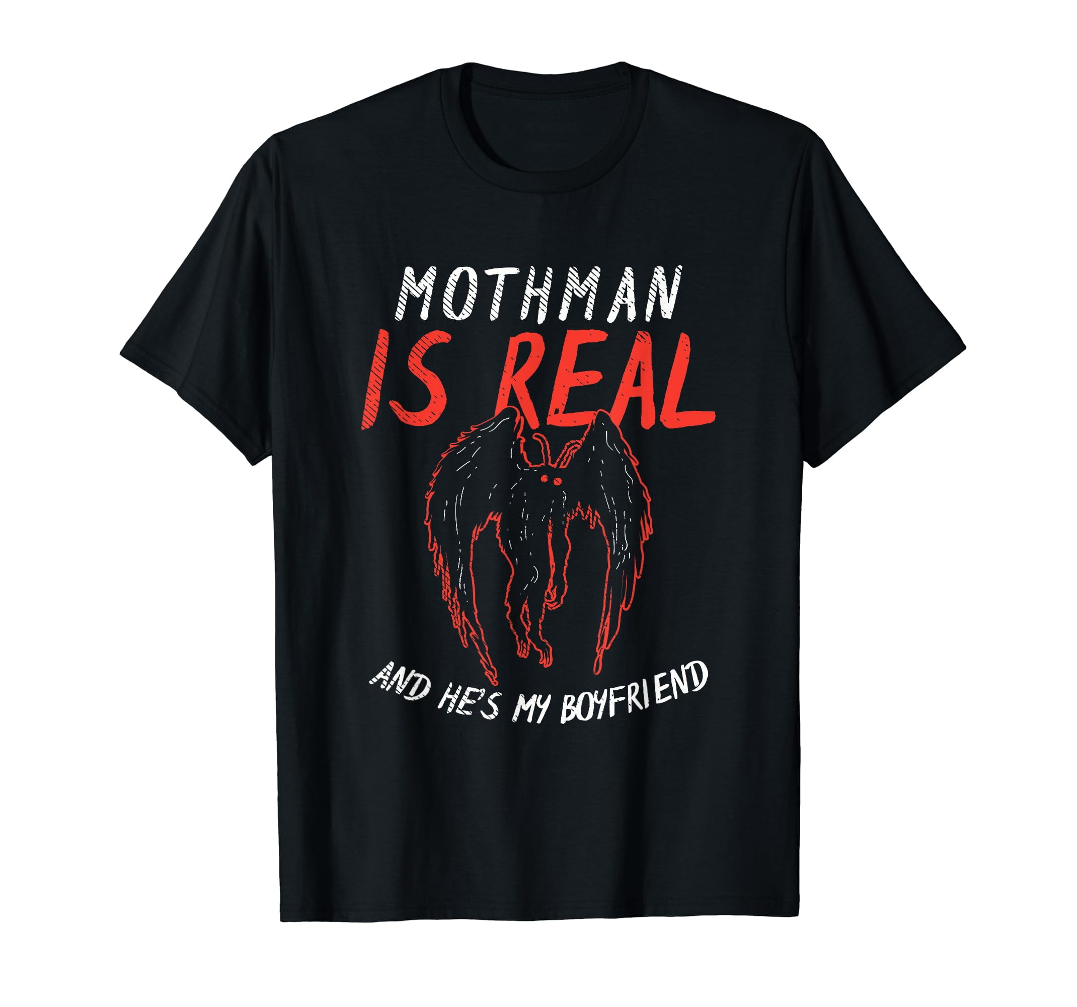 Mothman Design For Cryptid Lover - Mothman Is My Boyfriend Men Vintage ...