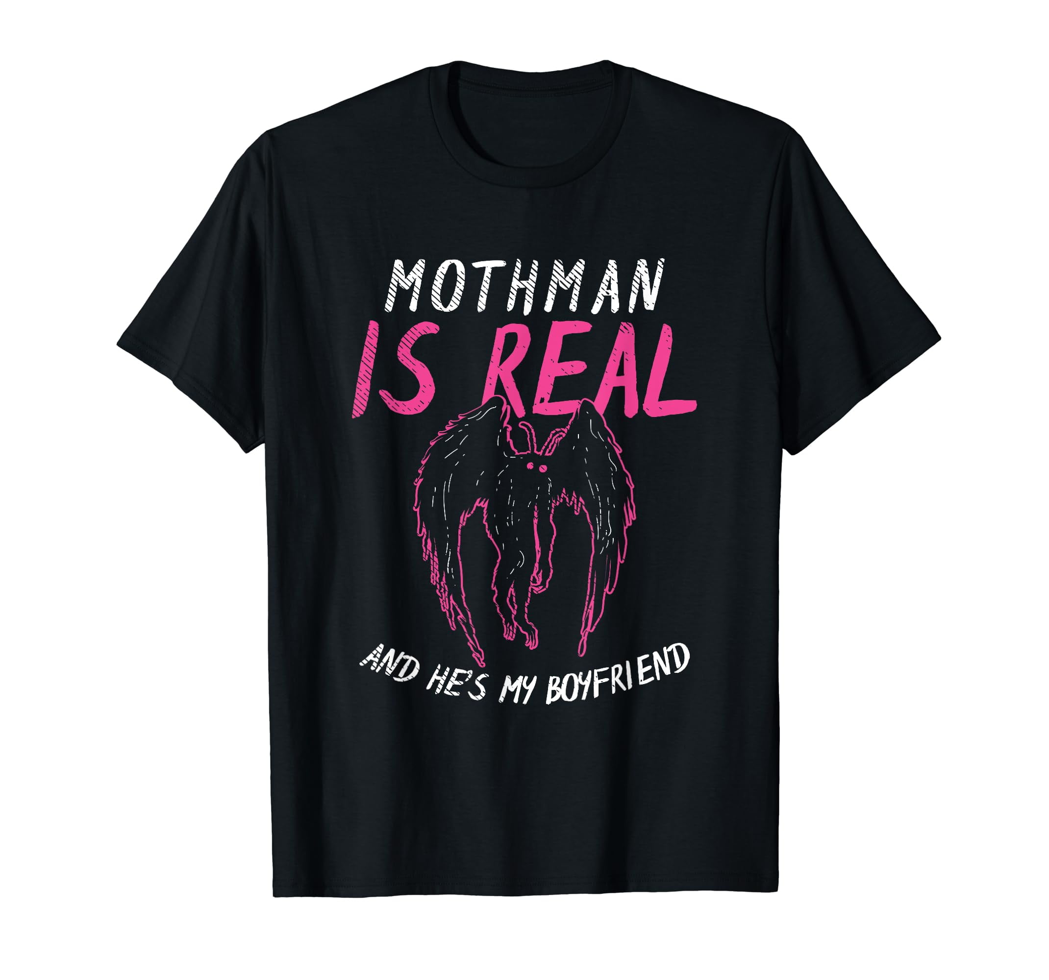 Mothman Design For Cryptid Lover - Mothman Is My Boyfriend T-Shirt ...