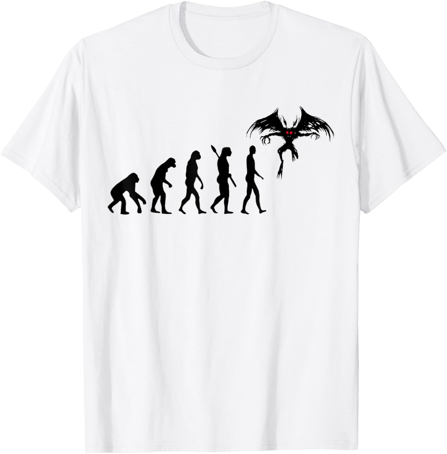 Mothman Evolution Cryptid Monster Cryptozoology Folklore T-ShirtMen and ...