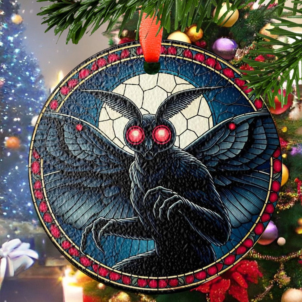 Mothman Mothman Lightcatcher1 Christmas Ornament, Ceramic/Acrylic ...