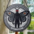 Mothman Stained Glass SunCatcher Mothman LightCatcher Cryptid Window ...