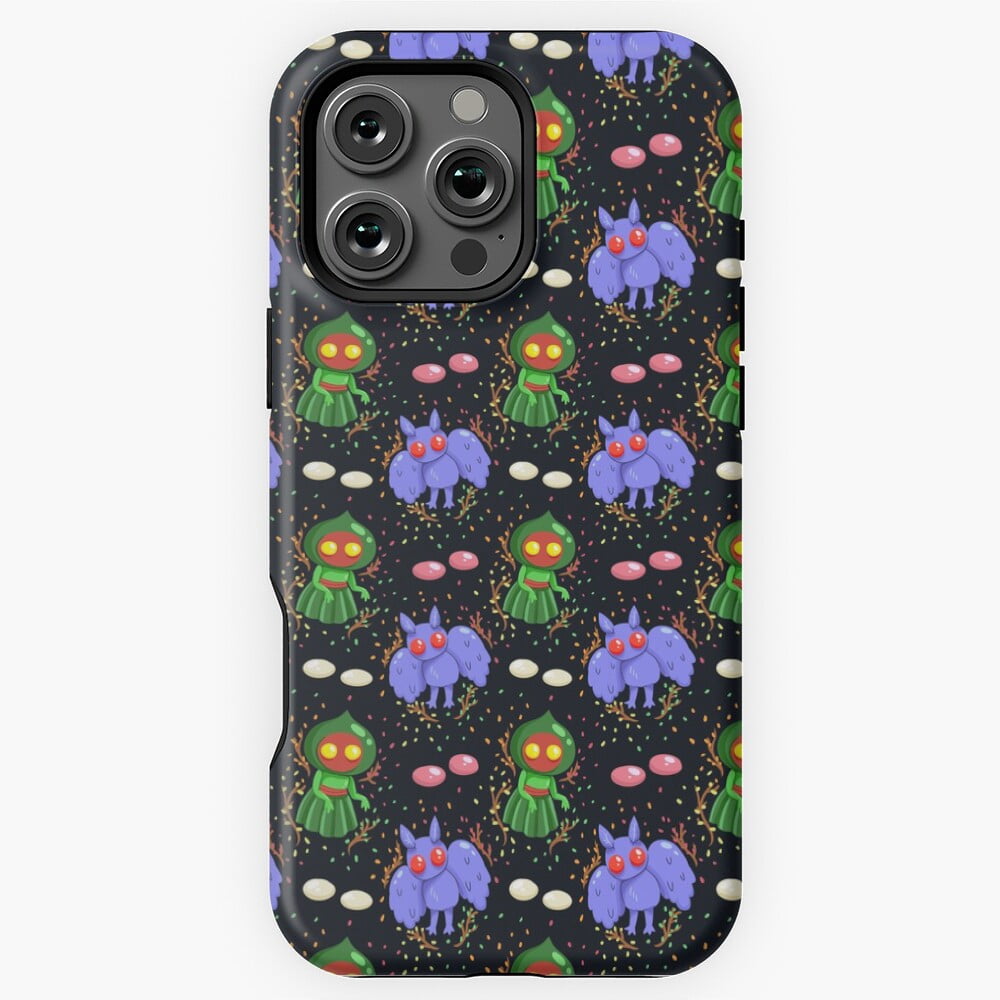 Mothman and Flatwoods Monster Phone Case for iPhone 16 15 14 13 12 11 ...
