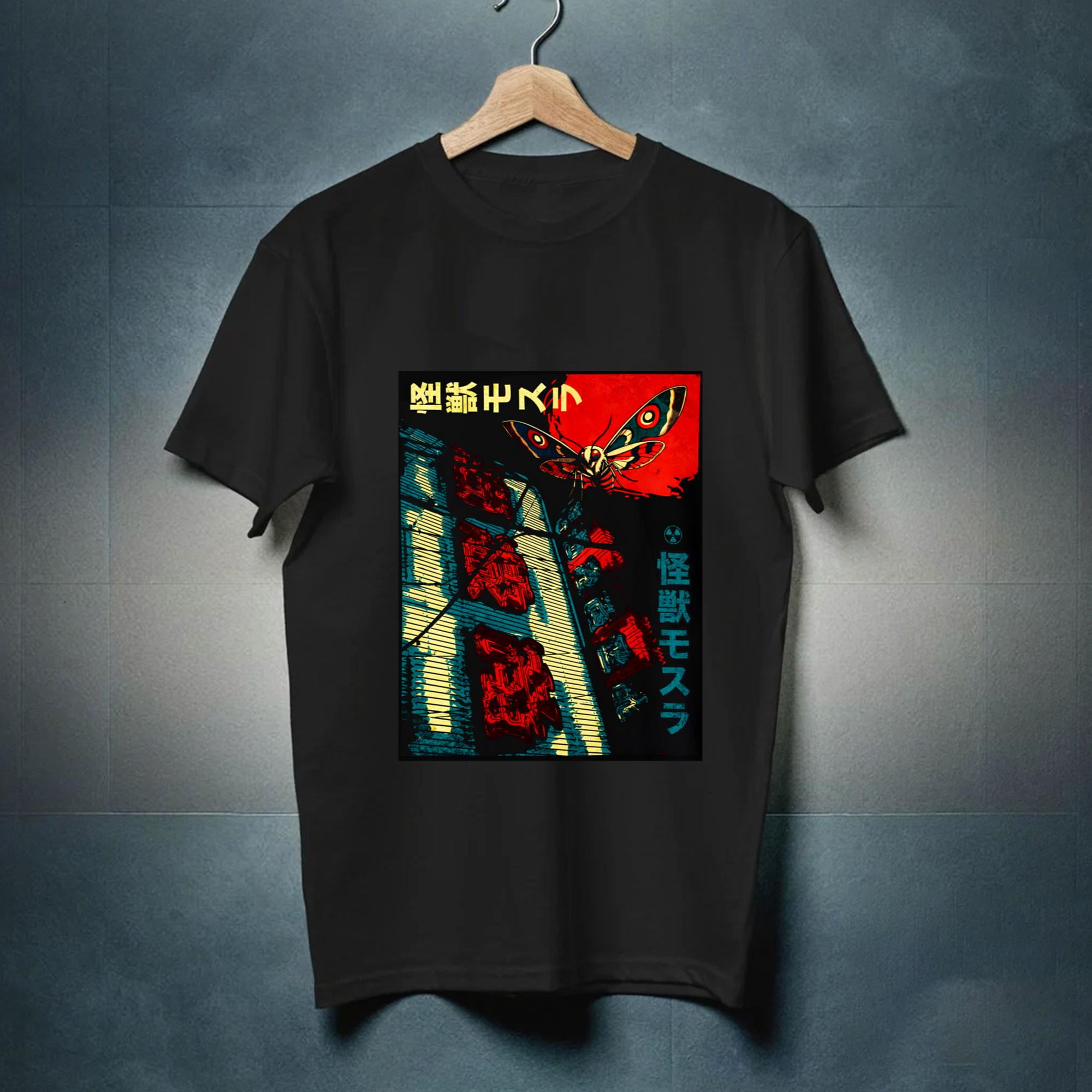 Mothra Kaiju T Shirt, Japanese Style Monster Shirt, Kaiju Mothra Tee ...