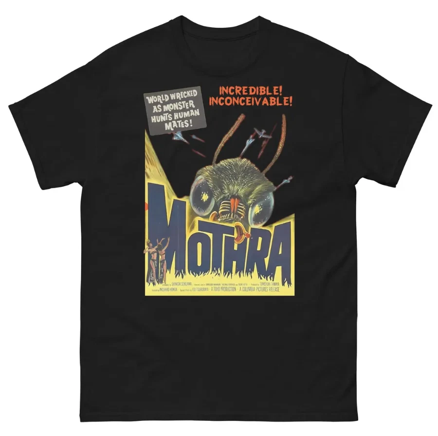Mothra Kaiju Vintage Japanese Monster Movie Retro Sci-Fi Creature Giant ...