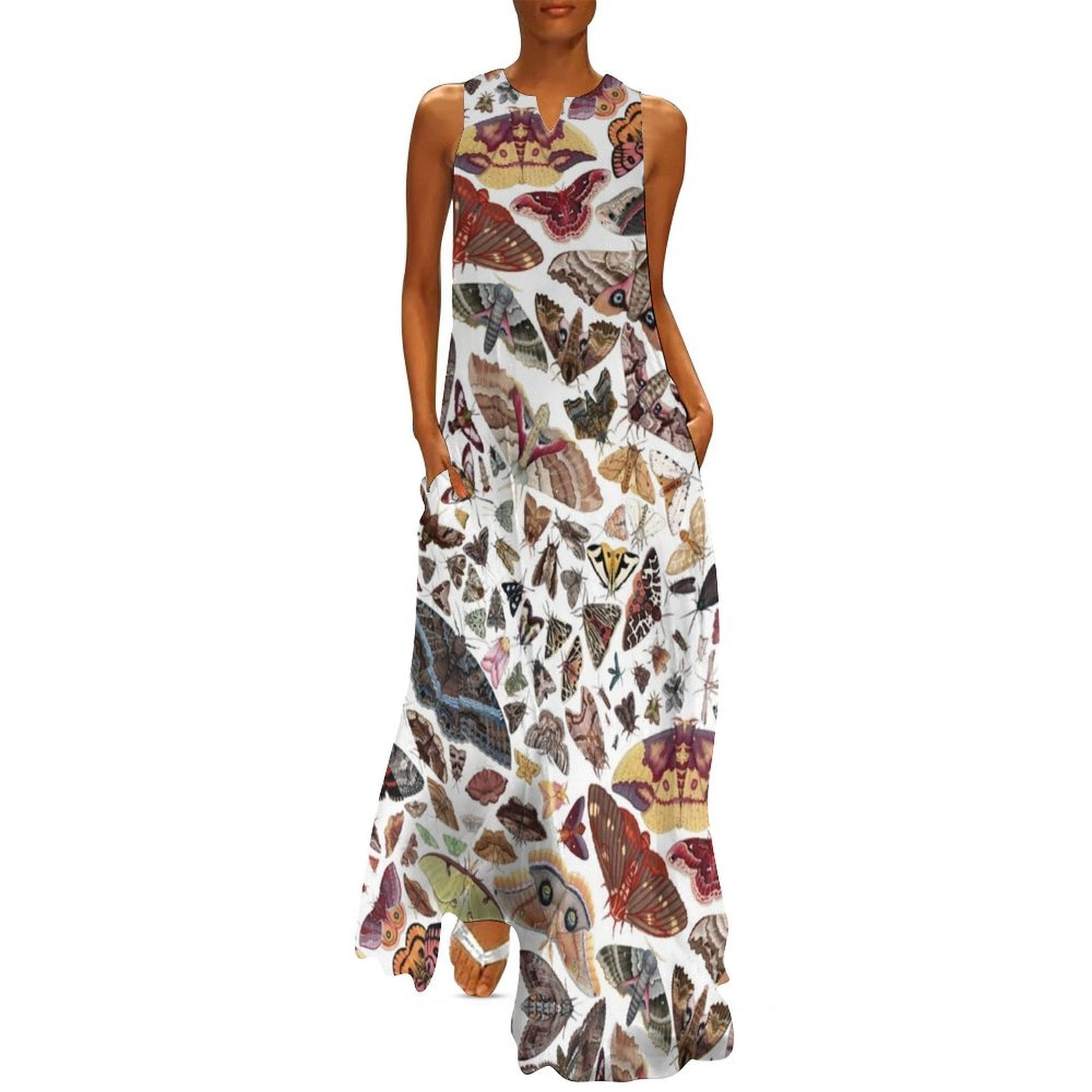 Moths of North America Pattern Long Dress prom dress Bridesmaid dress ...